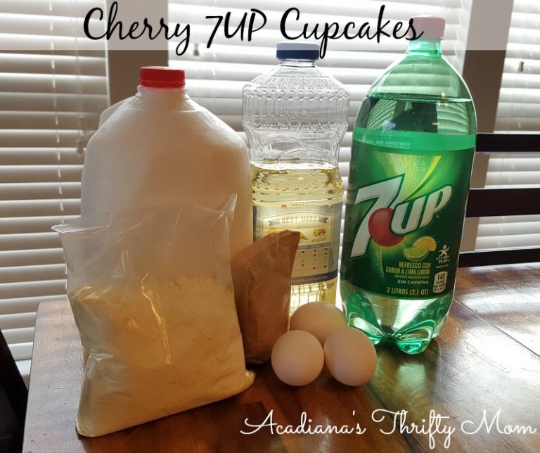 Easy Peasy Cherry 7UP Cupcakes #7Waysto7UP - Acadiana's Thrifty Mom