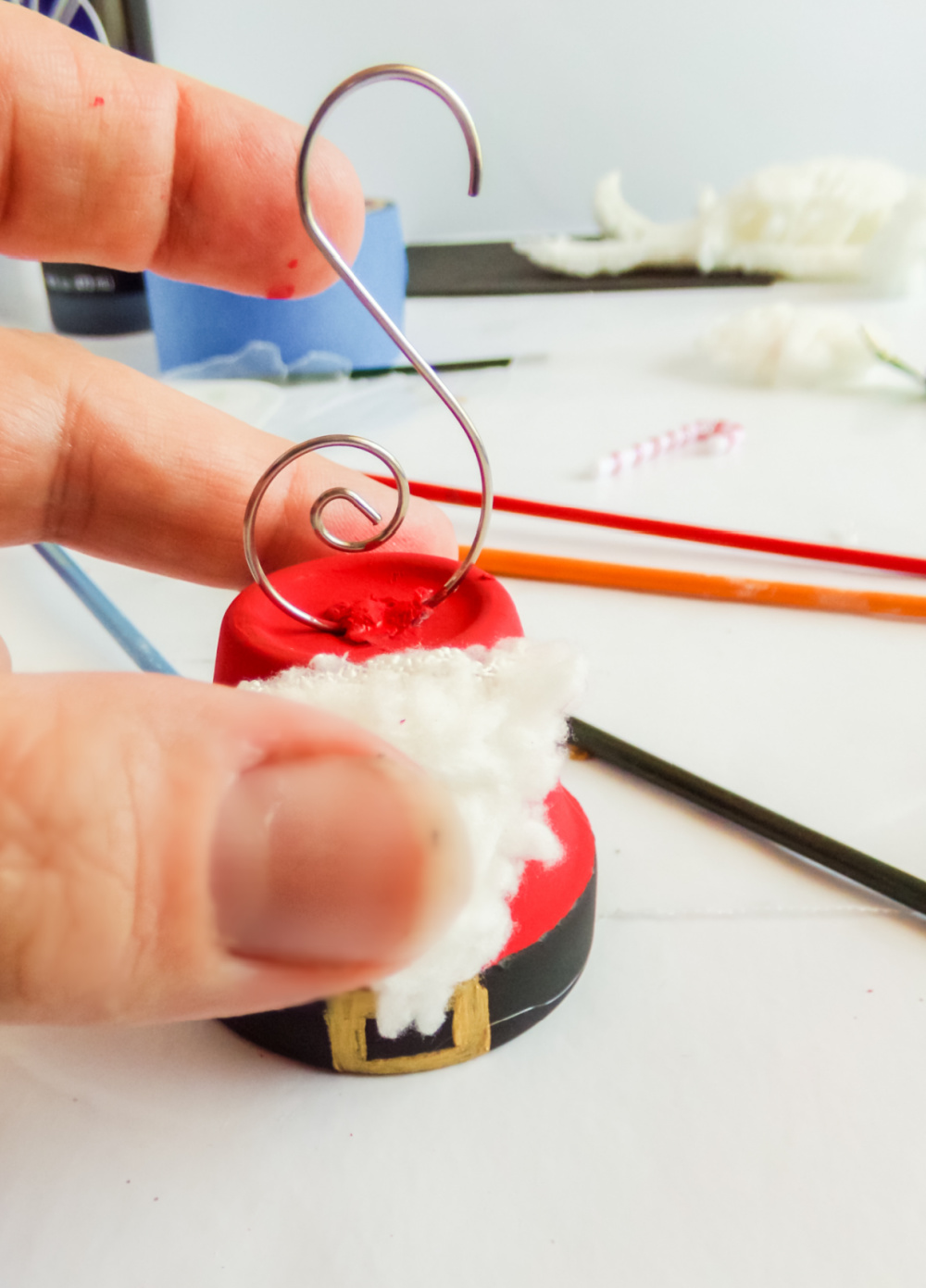 Santa and Mrs. Claus TerraCotta Bell Ornament Craft - Acadiana's ...