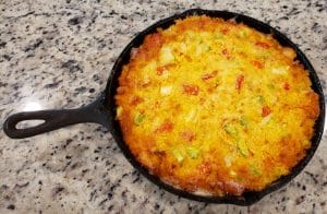 Cajun Crawfish Cornbread - Acadiana's Thrifty Mom